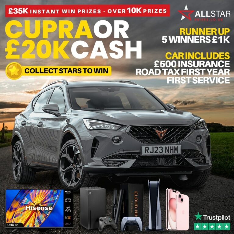 All Star Prizes – Join The All Star Family & Win Prizes For 99p