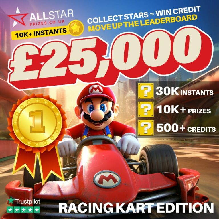 All Star Prizes – Join The All Star Family & Win Prizes For 99p