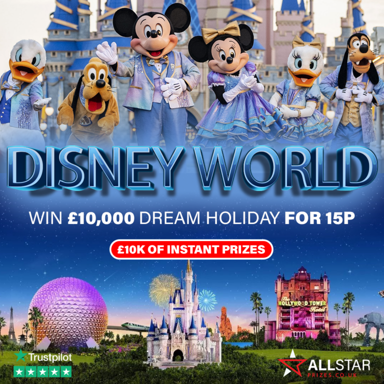 All Star Prizes – Join The All Star Family & Win Prizes For 99p