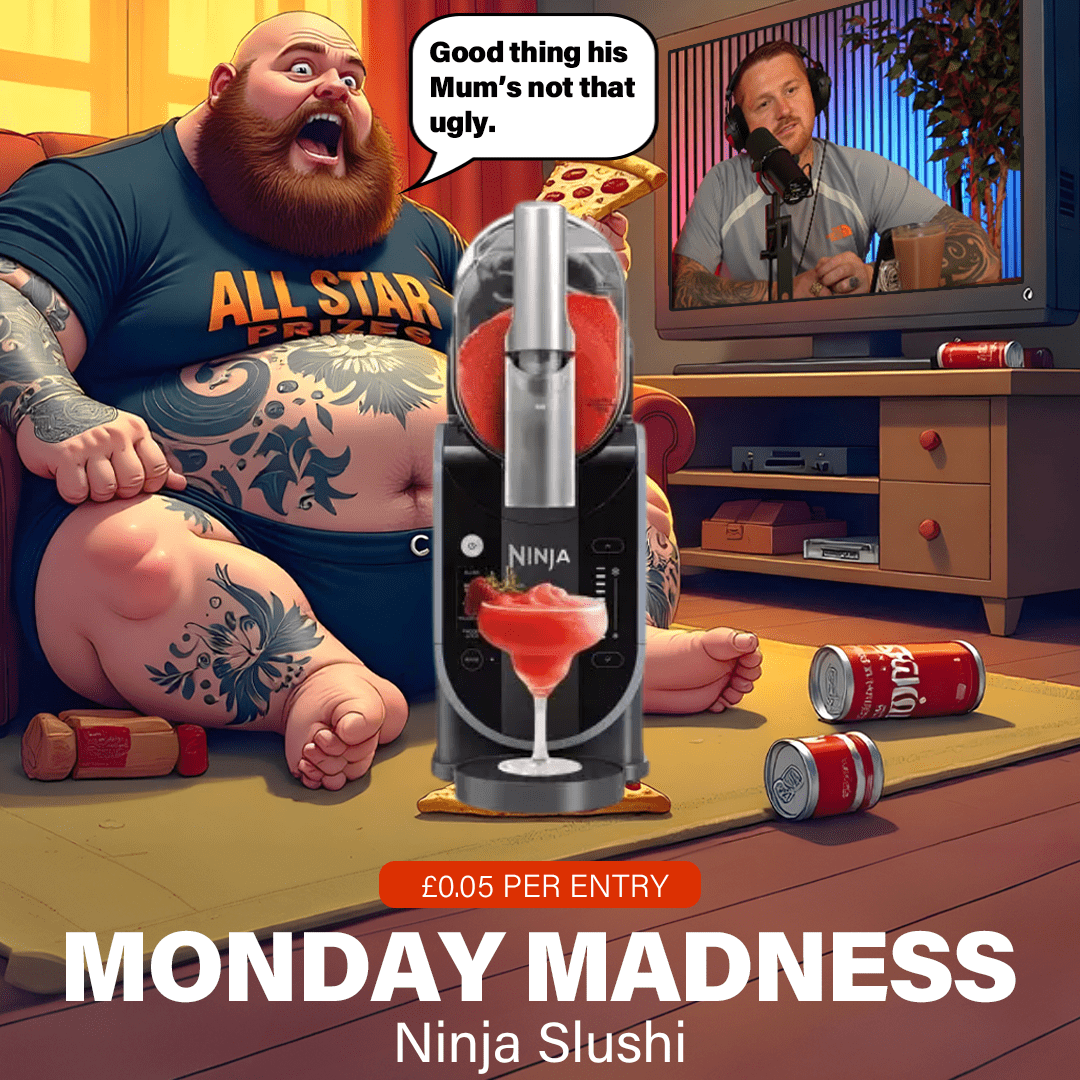 MONDAY MADNESS – Ninja Slushi – All Star Prizes