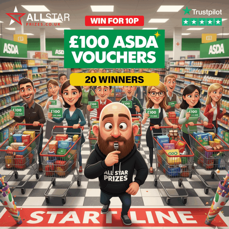 All Star Prizes – Join The All Star Family & Win Prizes For 99p