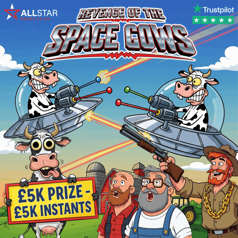 Revenge of The Space Cows Slots – £5K End Prize & £5K INSTANTS – 10p ...