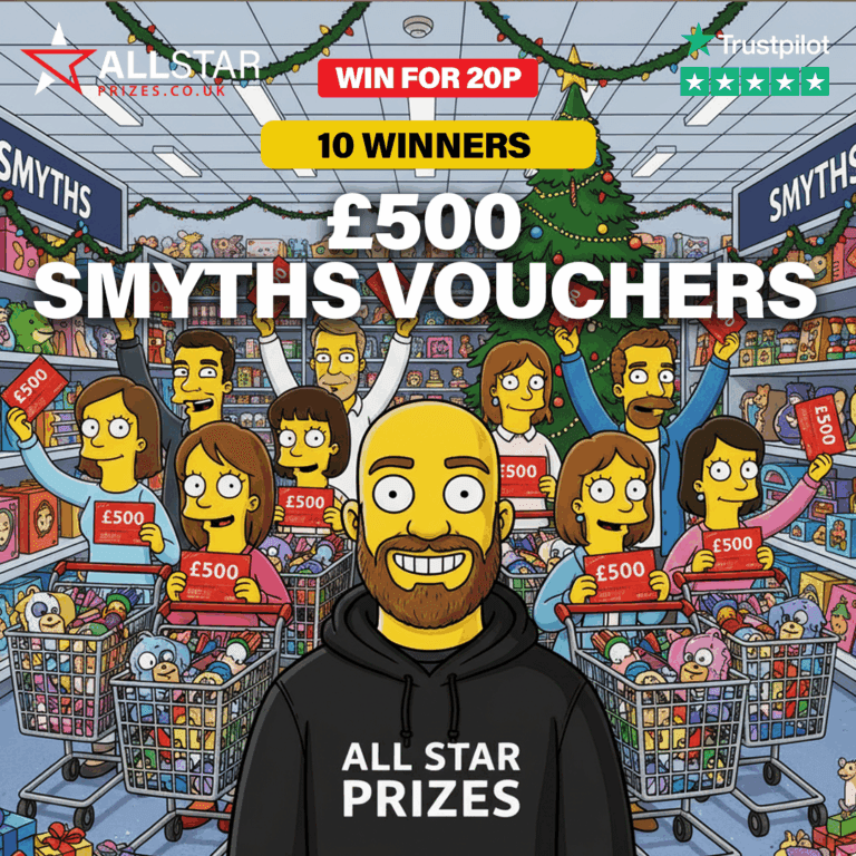 All Star Prizes – Join The All Star Family & Win Prizes For 99p