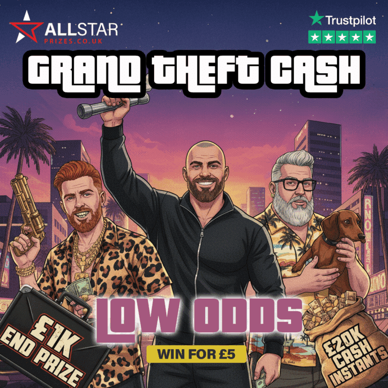 Grand Theft Cash – LOW ODDS – ALL CASH INSTANT – £20,000 In Instant ...