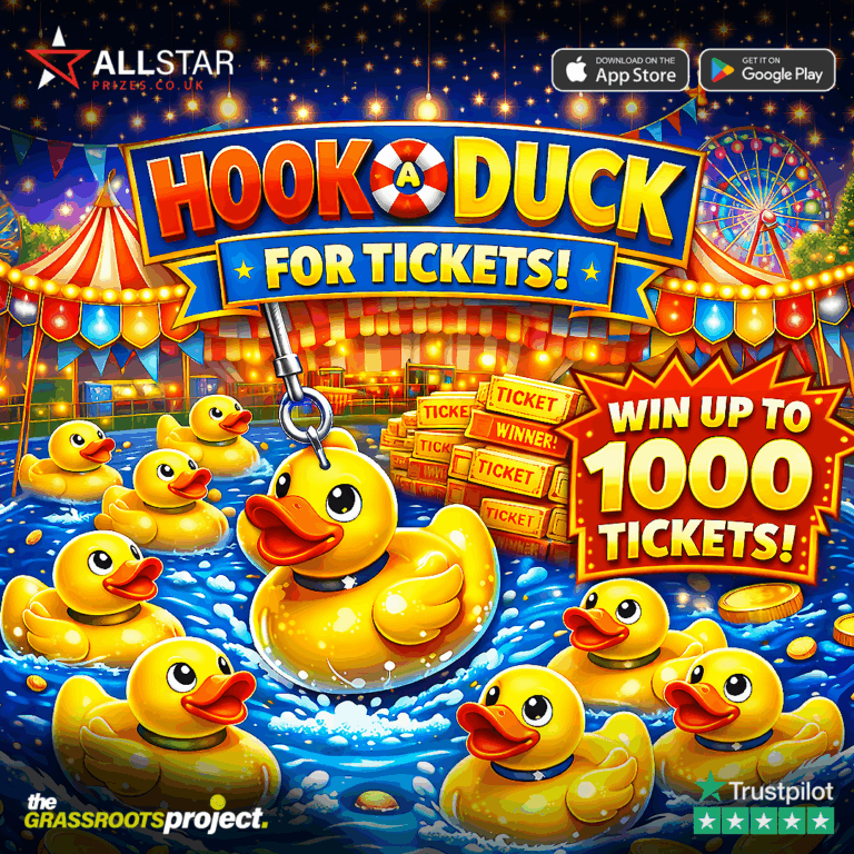 Hook O Duck - Win HUGE Ticket Bundles INSTANTLY - All Star Prizes